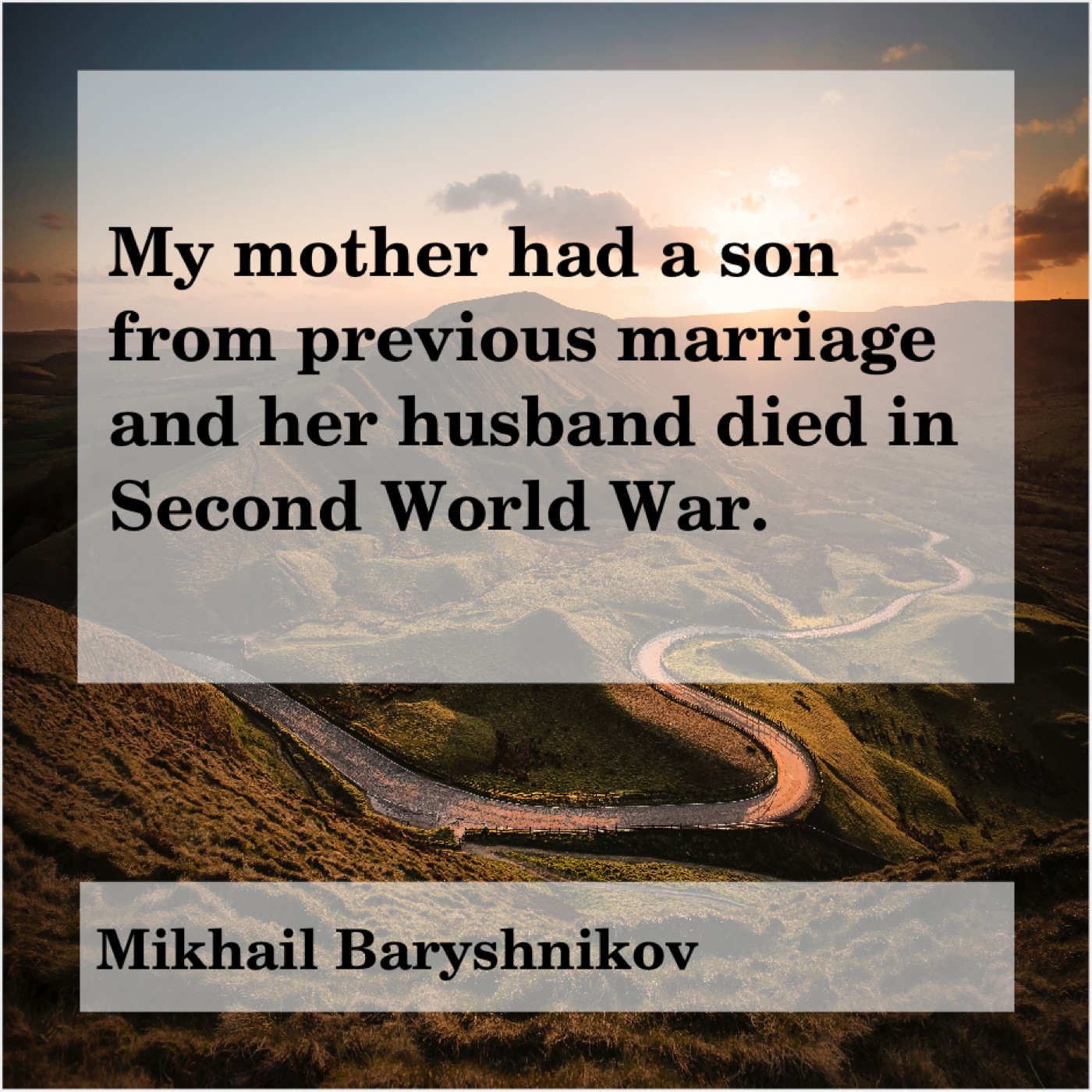 Sean Holden's Blog: Mikhail Baryshnikov – My mother had a son…