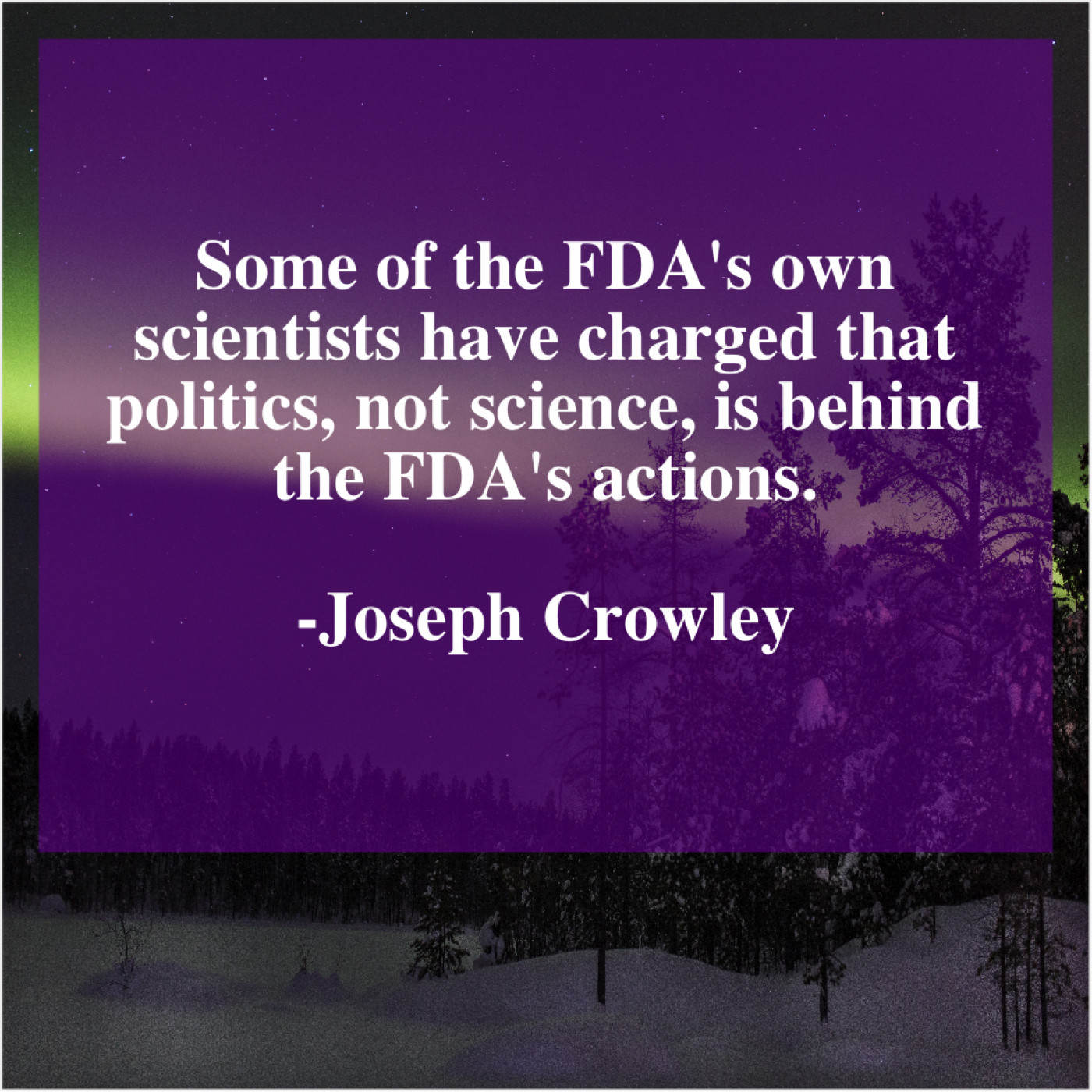 Sean Holden's Blog: Joseph Crowley – Some of the FDA’s own…