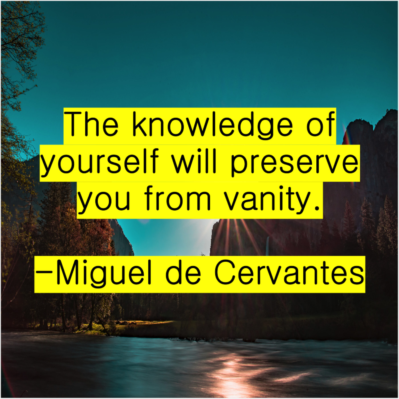 Sean Holden's Blog: Miguel de Cervantes – The knowledge of yourself will…